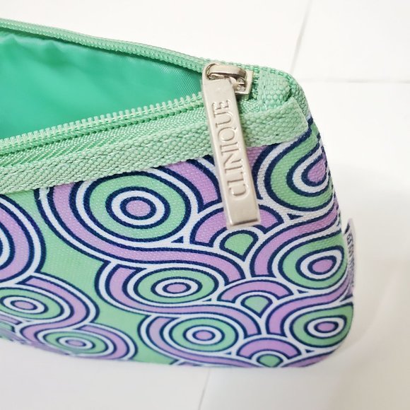 Clinique | Bags | Super Cute Colorful Clinique Makeup Bag | Poshmark